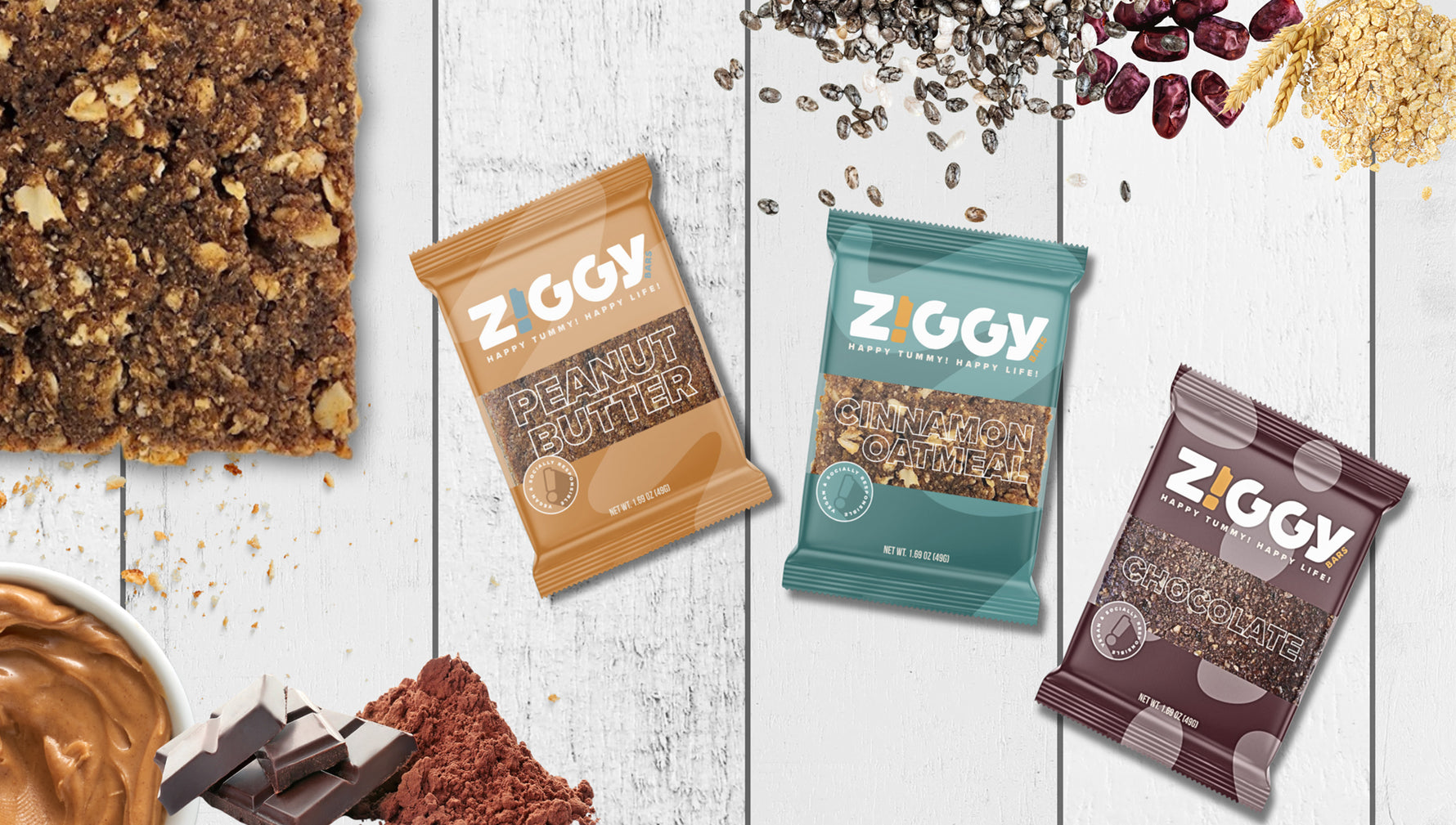 Ziggy Bars | Mom Made: Real Food Snack Bars with Digestive Support